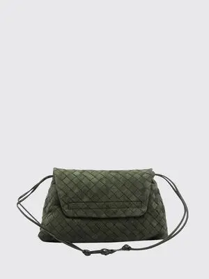 Bottega Veneta Giorno Woven Calfskin Shoulder Bag - Green