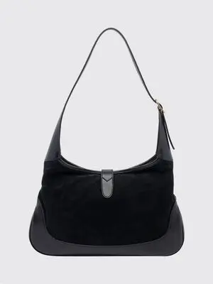 Gucci Jackie 1961 Medium Grained Leather Shoulder Bag With Piston Closure