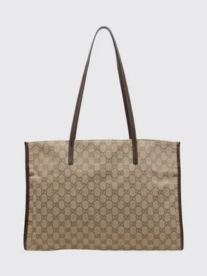Gucci Monogram Jacquard Shoulder Bag With Double Leather Handle