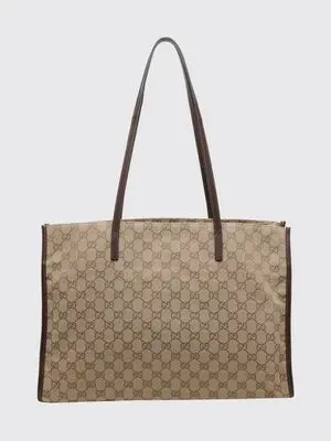 Gucci Monogram Jacquard Shoulder Bag With Double Leather Handle