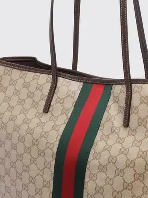 Gucci Tribeca Monogram Jacquard Shoulder Bag With Double Handle