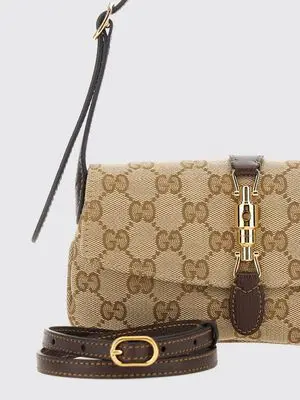 Gucci Mini Jackie Bag In Gg Jacquard With Removable Shoulder Strap
