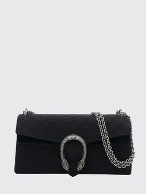 Gucci Dionysus Monogram Fabric And Leather Shoulder Bag With Chain Strap