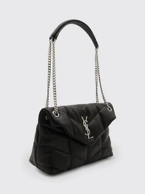 Saint Laurent Puffer Bag In Chevron Quilted Nappa Leather