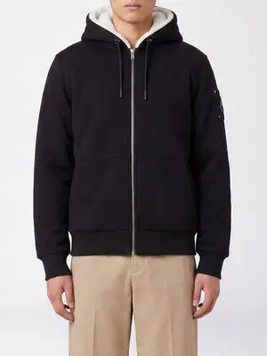 Moose Knuckles Cotton-blend Hooded Zip-up Sweatshirt With Kangaroo Pocket