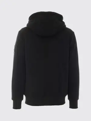 Moose Knuckles Cotton-blend Hooded Zip-up Sweatshirt With Kangaroo Pocket