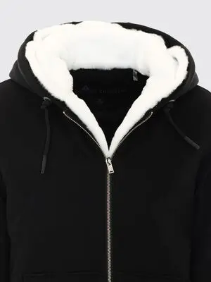 Moose Knuckles Cotton-blend Hooded Zip-up Sweatshirt With Kangaroo Pocket