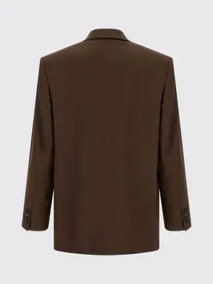 Saint Laurent Double-breasted Peak Lapel Silk Blazer