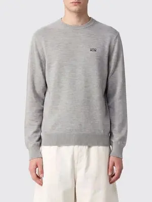 Loewe Anagram Embroidered Wool Crewneck Jumper - Gray