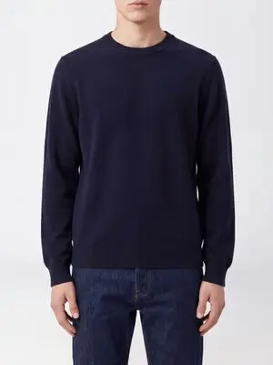 Loewe Anagram Embroidered Wool Crewneck Jumper - Blue