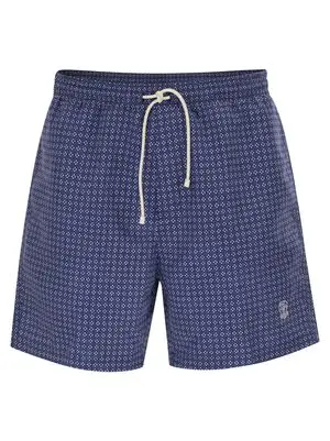 Brunello Cucinelli Nylon Swimsuit With Floral Print