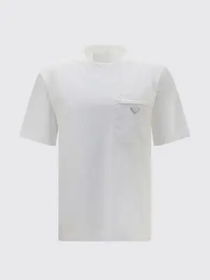 Prada Basic Cotton And Re-nylon T-shirt - White