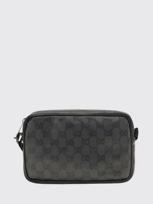 Gucci Essence Camera Bag In Gg Supreme Fabric With Adjustable Strap - Black