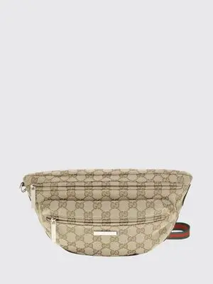 Gucci Gg Monogram Jacquard Fabric Bum Bag With Logo Strap - Brown
