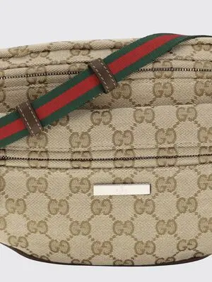 Gucci Gg Monogram Jacquard Fabric Bum Bag With Logo Strap