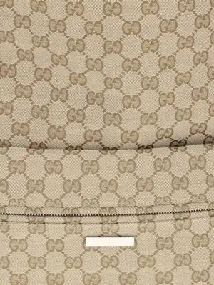 Gucci Gg Monogram Jacquard Fabric Backpack With Padded Straps