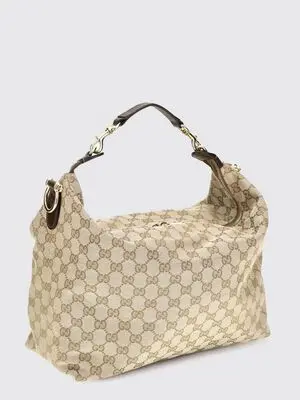 Gucci Brera Gg Monogram Jacquard Shoulder Bag With Leather Handle