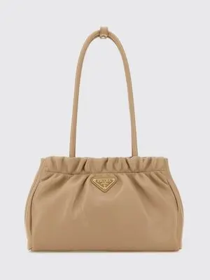 Prada Gathered Nappa Leather Bag - Cream