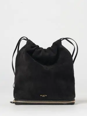 ALAIA Le Pochon Bag In Suede - Black