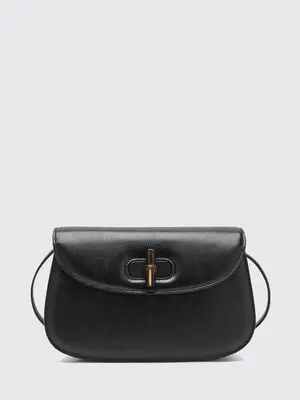 Gucci Bamboo Small Goat Leather Shoulder Bag With Turn-lock Closure