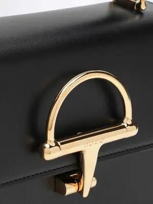Gucci Siena Mini Handbag In Smooth Calfskin With Horsebit Detail