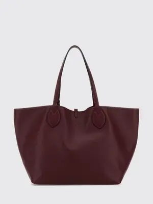 Gucci Reversible Shoulder Bag In Grained Leather And Logo Fabric - Red