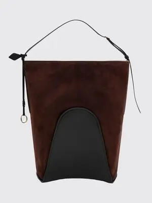 Alaïa Suede Sheepskin Bucket Bag - Brown