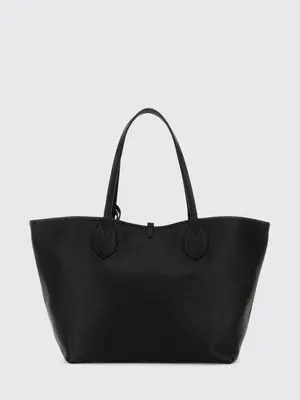 Gucci Reversible Shoulder Bag In Grained Leather And Logo Fabric - Black