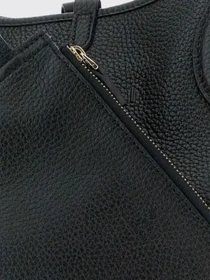 Gucci Reversible Grained Leather And Logo Fabric Shoulder Bag - Black