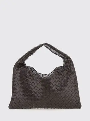 Bottega Veneta Hop Intrecciato Shoulder Bag With Woven Handle - Brown
