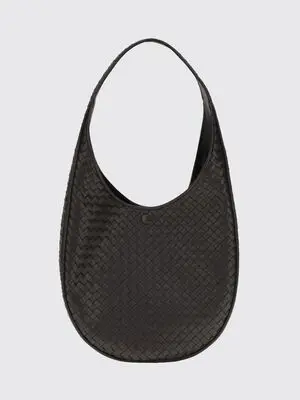 Bottega Veneta Ovetto Intrecciato Lambskin Shoulder Bag With Woven Handle - Multicolor
