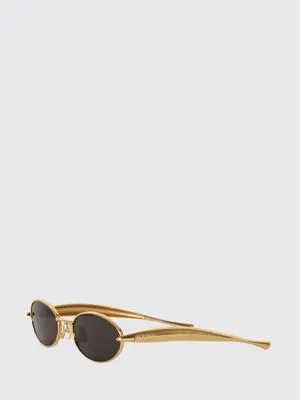 Bottega Veneta Sardine Metal Oval Sunglasses - Gray