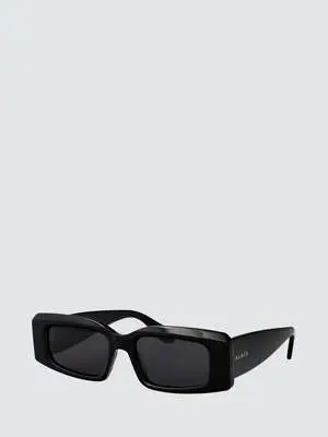 ALAIA Alaia Rectangular Recycled Acetate Sunglasses - Black