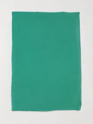 Max Mara Silk Georgette Stole - Green