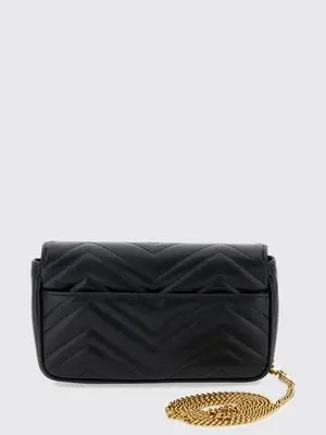 Gucci Gg Marmont Matelassé Chevron Nappa Mini Shoulder Bag - Black