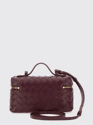 Bottega Veneta Big Bang Mini Intrecciato Calfskin Bag With Double Zip - Red