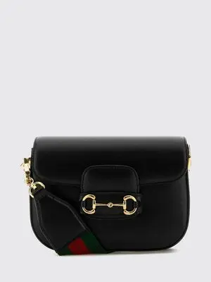 Gucci Horsebit 1955 Mini Leather Shoulder Bag With Removable Strap - Black