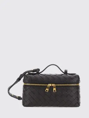 Bottega Veneta Big Bang Mini Intrecciato Linen Bag With Removable Strap - Brown
