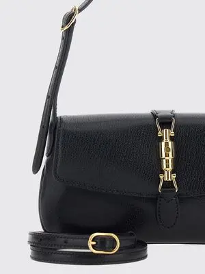 Gucci Jackie Mini Leather Shoulder Bag With Removable Strap - Black