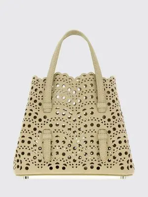 ALAIA Alaïa Mina Perforated Nubuck Handbag With Removable Pouch