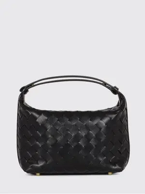 Bottega Veneta Wallace Mini Woven Calfskin Handbag - Black