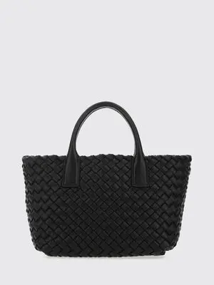 Bottega Veneta Mini Cabat Intrecciato Lambskin Bag - Black