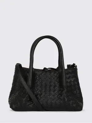 Bottega Veneta Small Pinacoteca Handbag In Intrecciato Calfskin Leather - Black