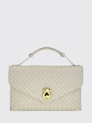 Bottega Veneta Small Knot Lock Intrecciato Leather Top Handle Bag - Gray