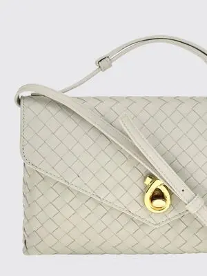 Bottega Veneta Small Knot Lock Intrecciato Leather Top Handle Bag - Gray