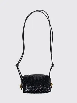 Bottega Veneta Loop Woven Leather Bag - Black