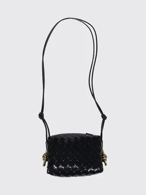 Bottega Veneta Loop Woven Leather Bag - Black
