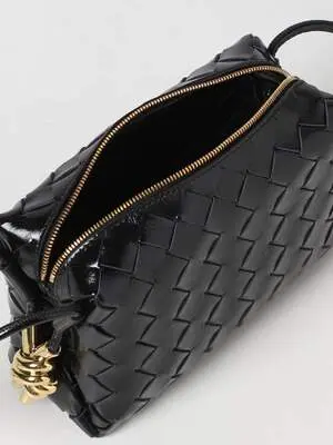Bottega Veneta Loop Woven Leather Bag - Black