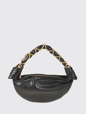 Saint Laurent Amalia Smooth Lambskin Hobo Bag With Monogram - Black