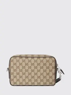 Gucci Gg Monogram Cotton-blend Jacquard Pouch - Cream